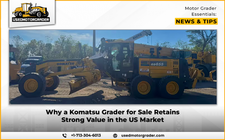 Why a Komatsu Grader for Sale Retains Strong Value in the US Market ...