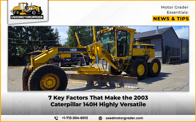 7 Key Factors That Make the 2003 Caterpillar 140H Highly Versatile ...
